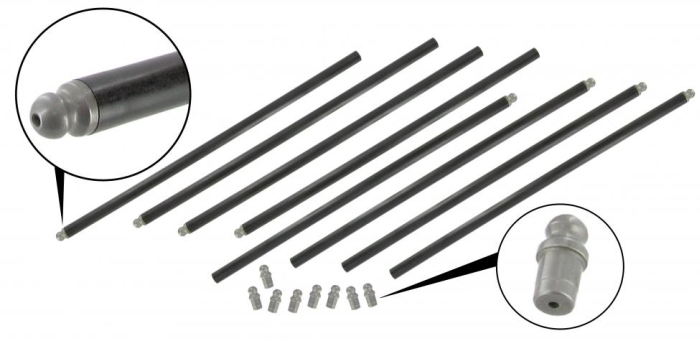 Push rods Chrome molybdenum steel High performance push rods - VW Beetle